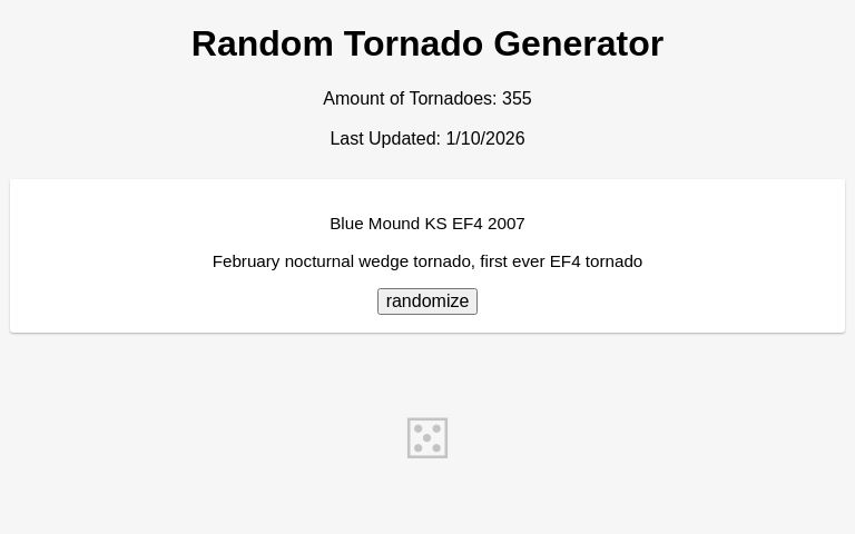 Random Tornado Generator