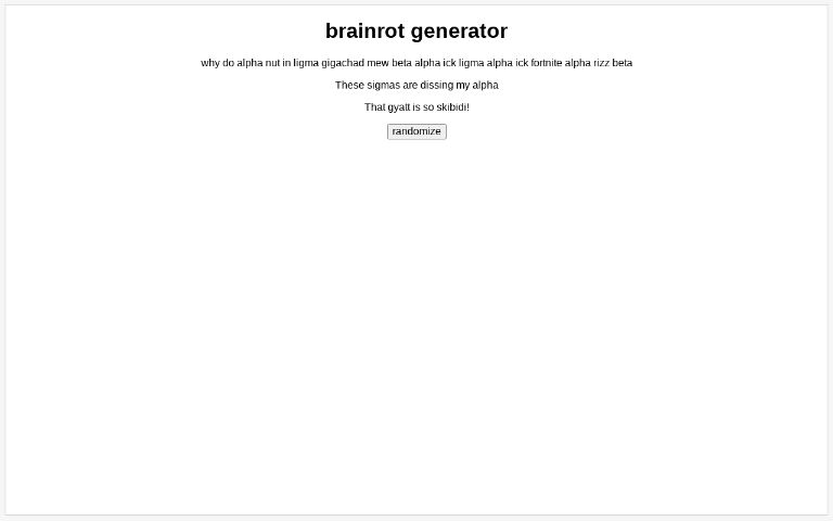 brainrot generator