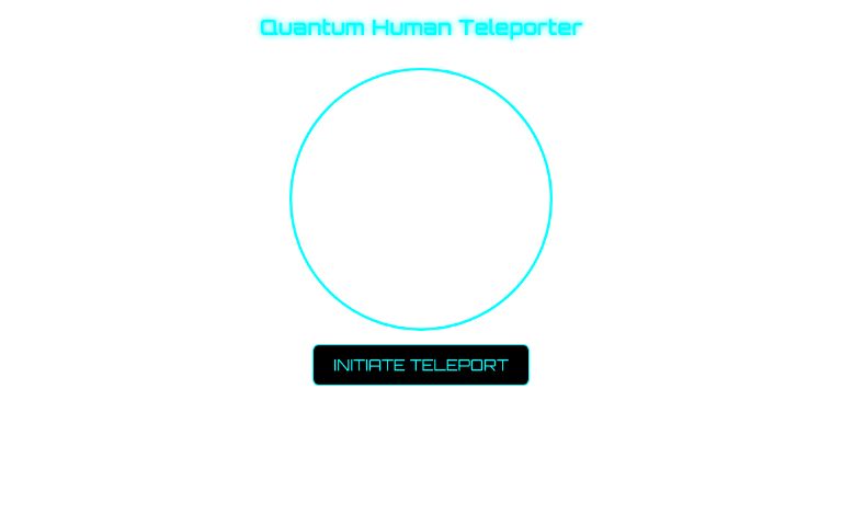 Quantum Human Teleporter ― Perchance Generator
