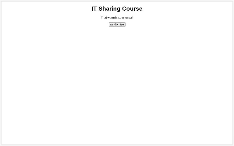 IT Sharing Course ― Perchance Generator