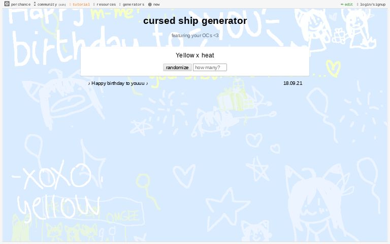 cursed ship generator
