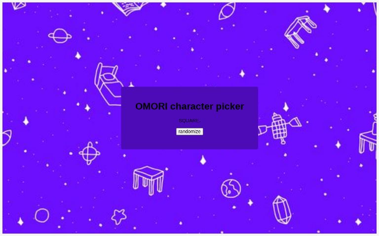 OMORI character picker ― Perchance Generator