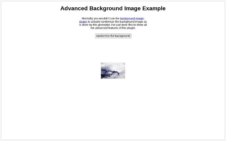 Advanced Background Image Example ― Perchance Generator