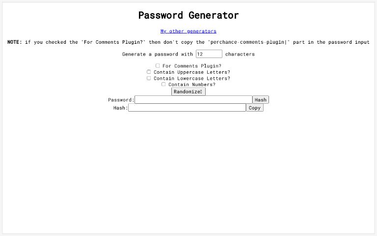 Password Generator