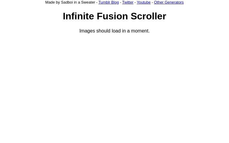 Infinite Fusion Scroller ― Perchance Generator