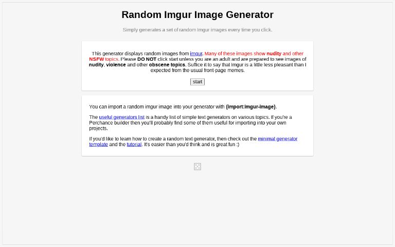 Random Imgur Image Generator