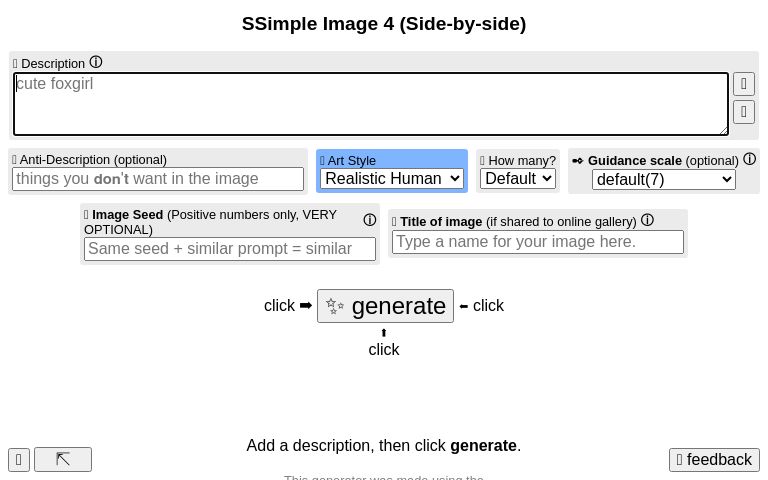 Simple Image 4 (Side-by-side) ― Perchance Generator