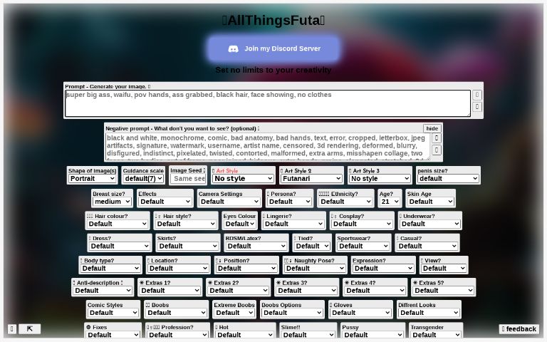 💦AllThingsFuta💦 ― Perchance Generator