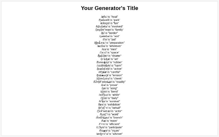 oovkg5oefb ― Perchance Generator