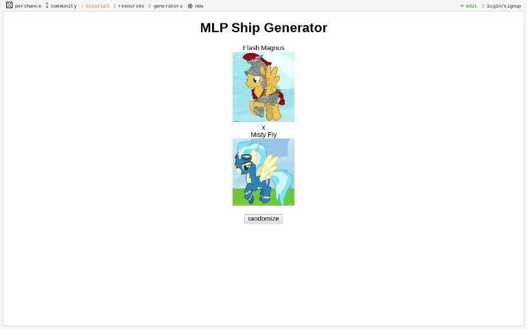 MLP Ship Generator