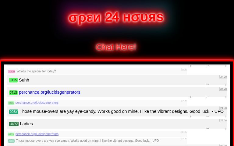 σρεи 𝟤𝟦 нσυяѕ ― Perchance Generator