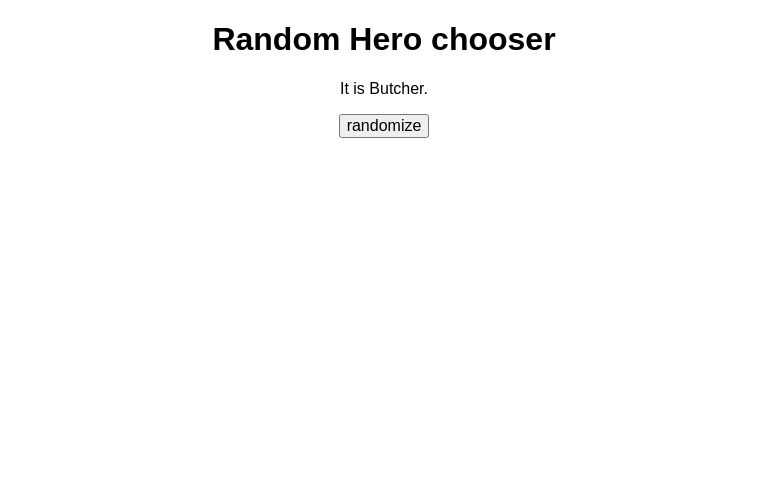 Random Hero generator