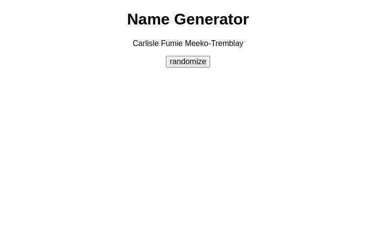 Name Generator