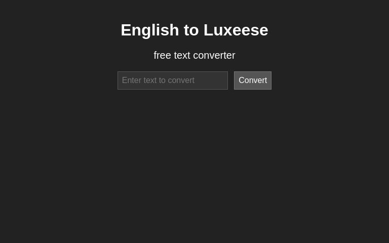 Text Converter ― Perchance Generator