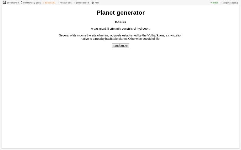 Planet generator