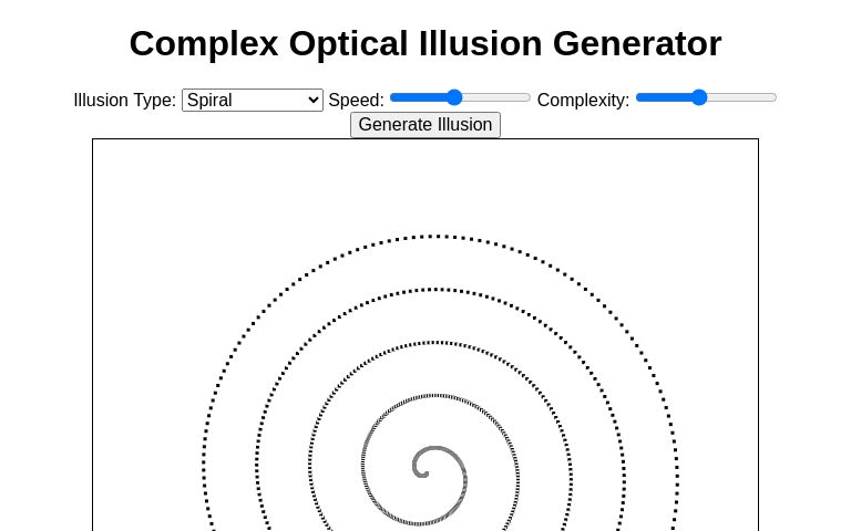 Complex Optical Illusion Generator