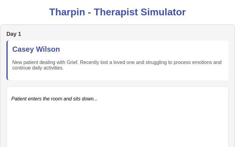 Tharpin - Therapist Simulator ― Perchance Generator