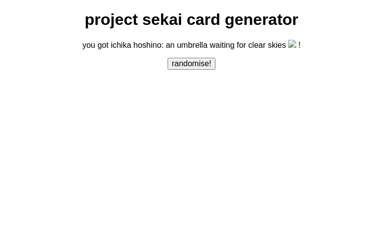 project sekai card generator