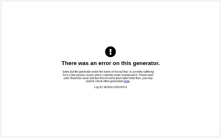 Fake Error Generator
