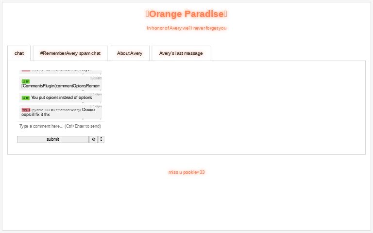 🍊Orange Paradise🍊 ― Perchance Generator