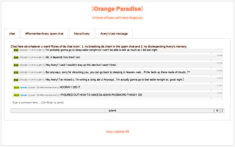 🍊Orange Paradise🍊 ― Perchance Generator