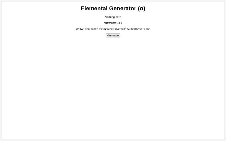Elemental Generator (α)