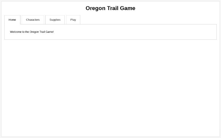 Oregon Trail Game ― Perchance Generator