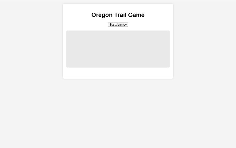 Oregon Trail Game ― Perchance Generator