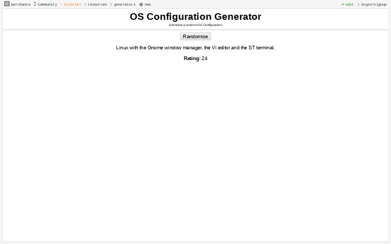 OS Configuration Generator