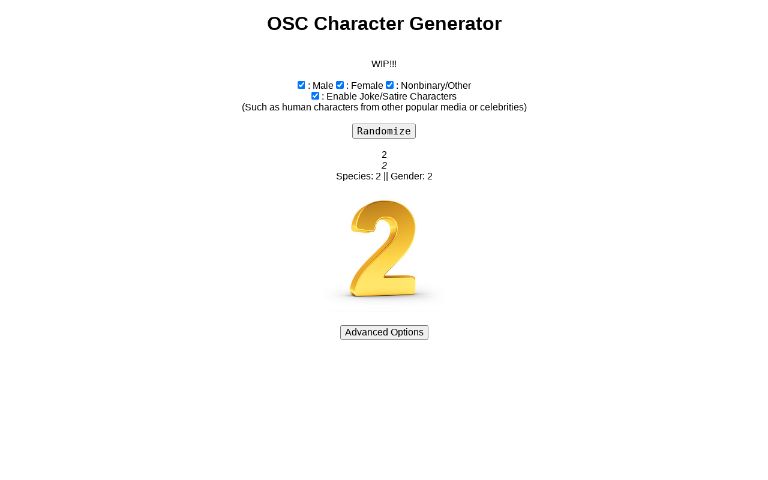 OSC Character Generator
