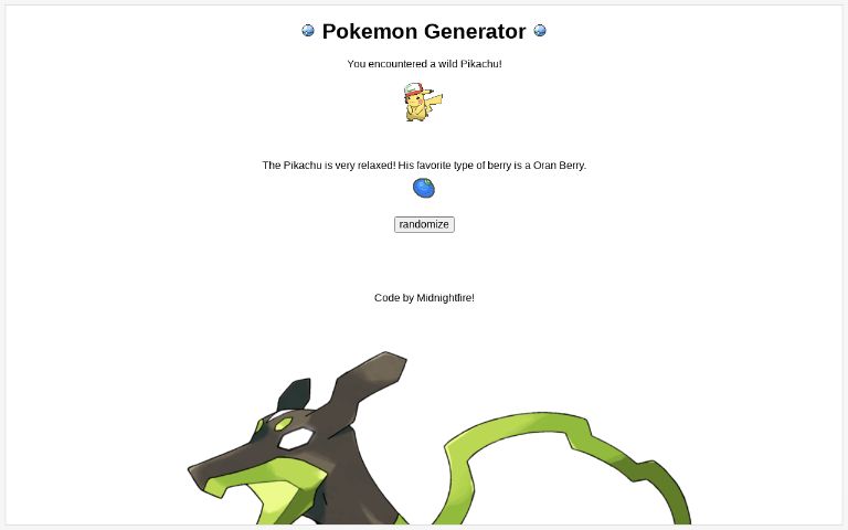 Pokemon Generator
