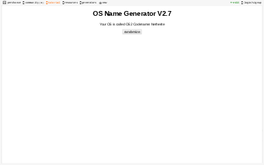 OS Name Generator V2.7