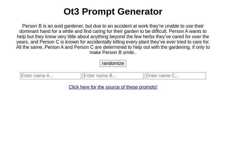 Ot3 Prompt Generator