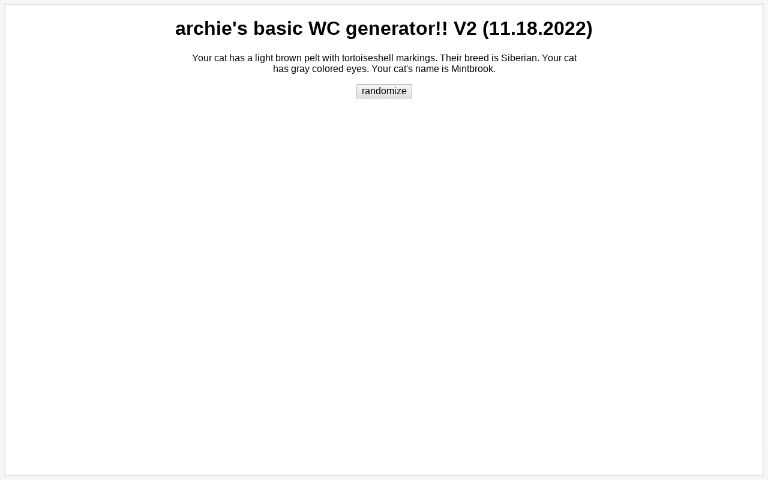 archie's basic WC generator!! V2 (11.18.2022)