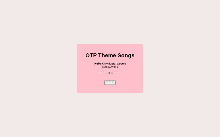 OTP Theme Songs ― Perchance Generator
