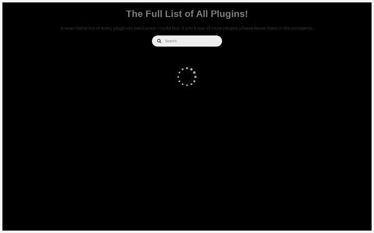 The Full List of All Plugins! ― Perchance Generator
