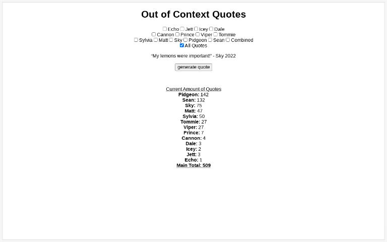 Out of Context Quotes ― Perchance Generator