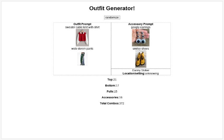 Outfit Generator!