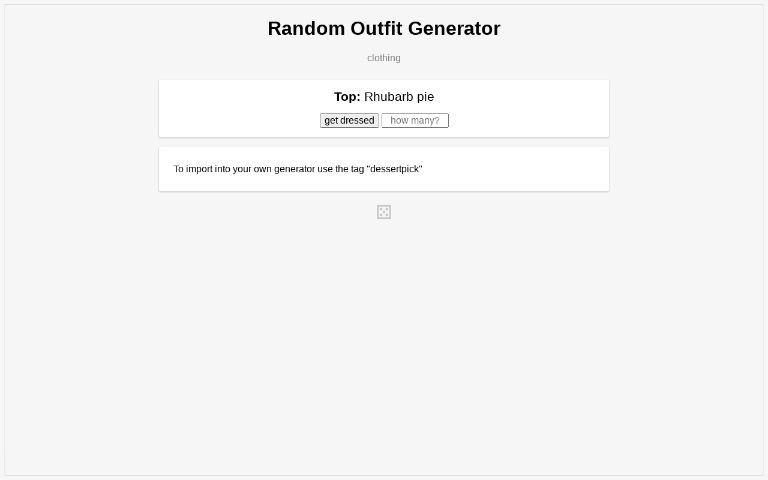 Random Outfit Generator