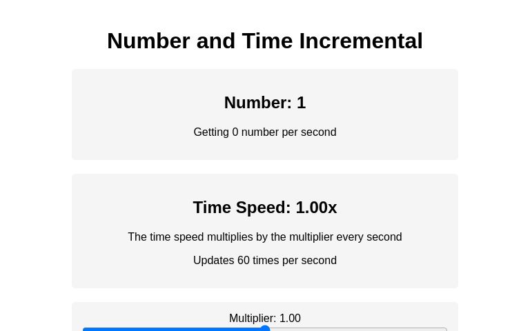 Number and Time Incremental ― Perchance Generator