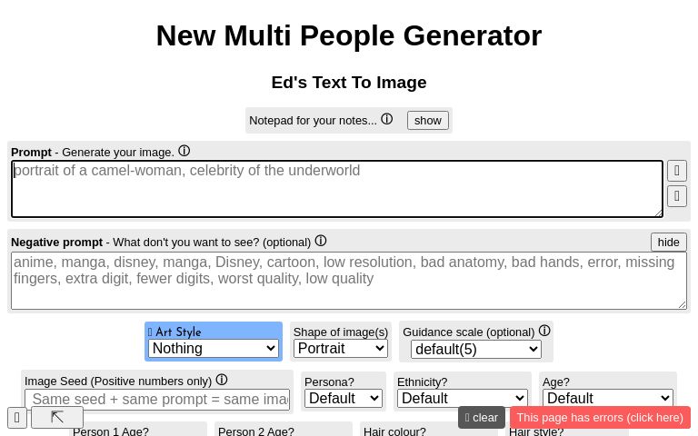 Ed's Text To Image ― Perchance Generator