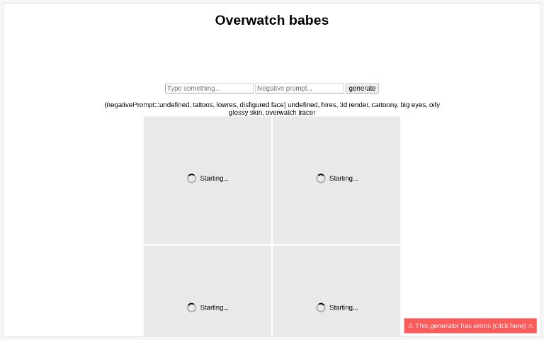 Overwatch babes ― Perchance Generator