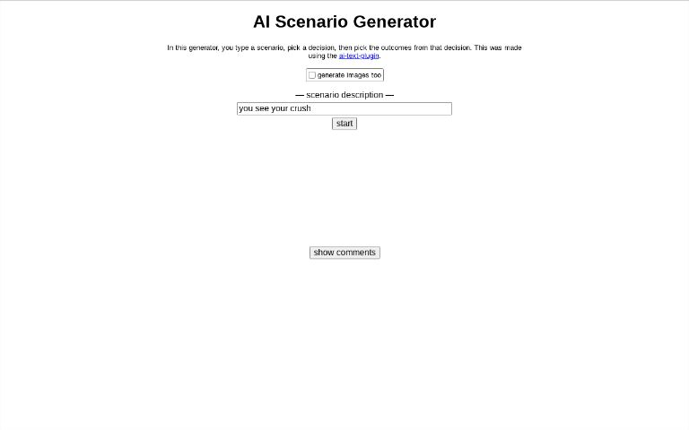 AI Scenario Generator