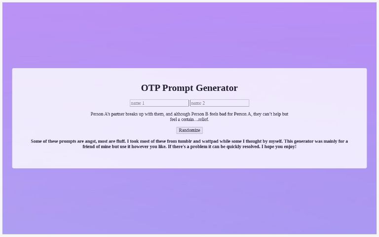 OTP Prompt Generator