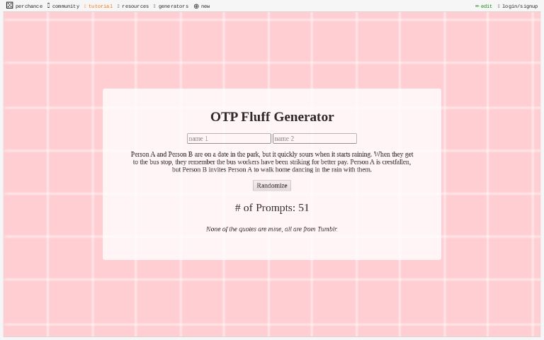 OTP Fluff Generator