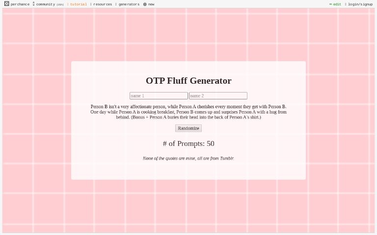 OTP Fluff Generator