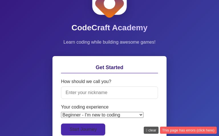 CodeCraft Academy ― Perchance Generator