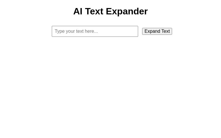 AI Text Expander ― Perchance Generator