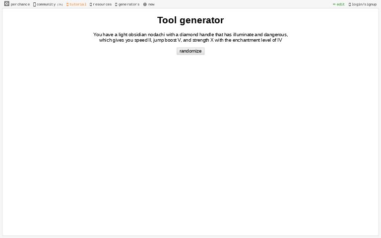 Tool generator
