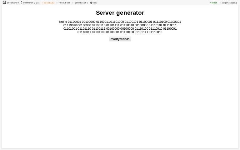 Server generator